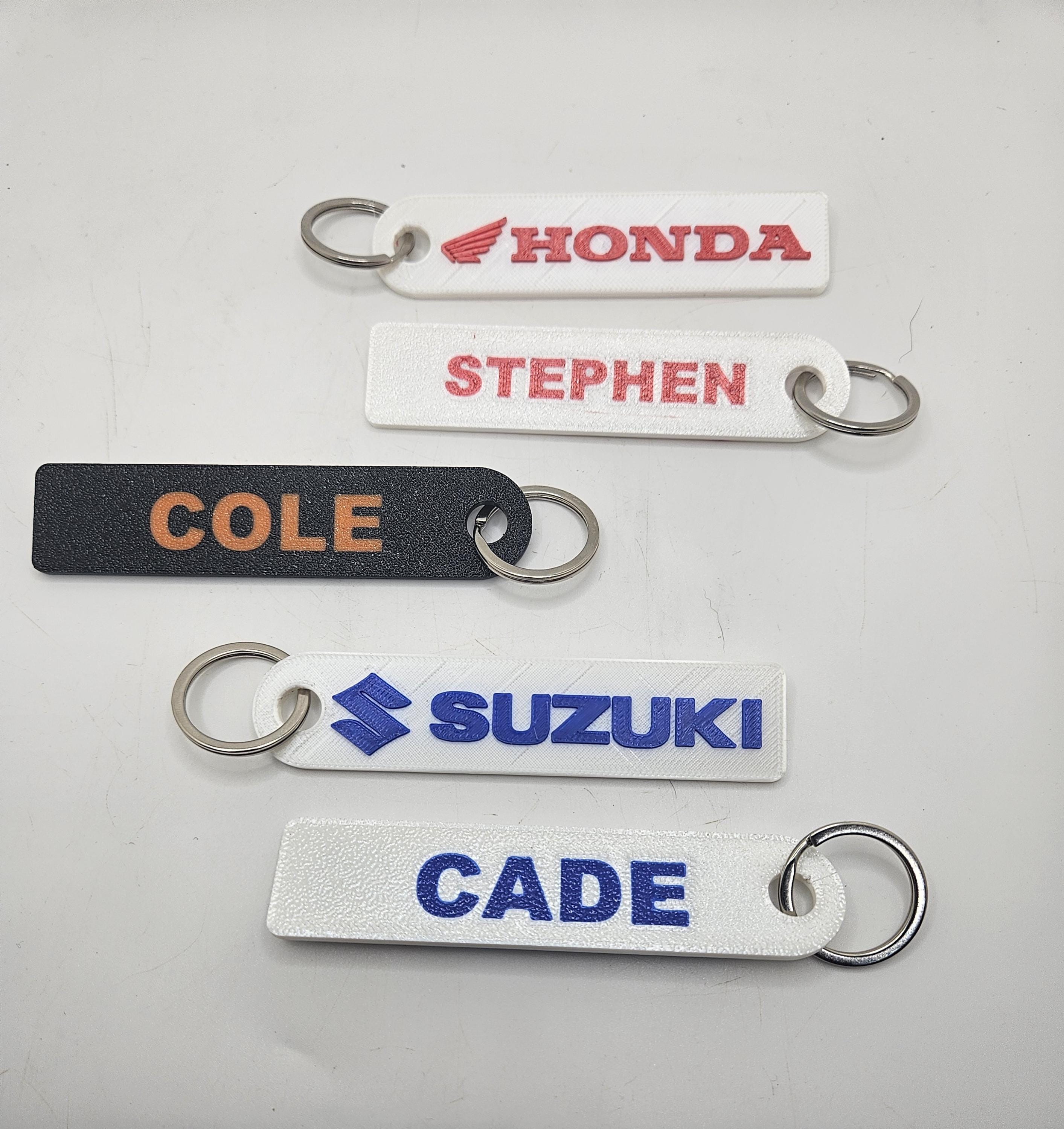 Personalized Motorcycle Key Chain - Etsy