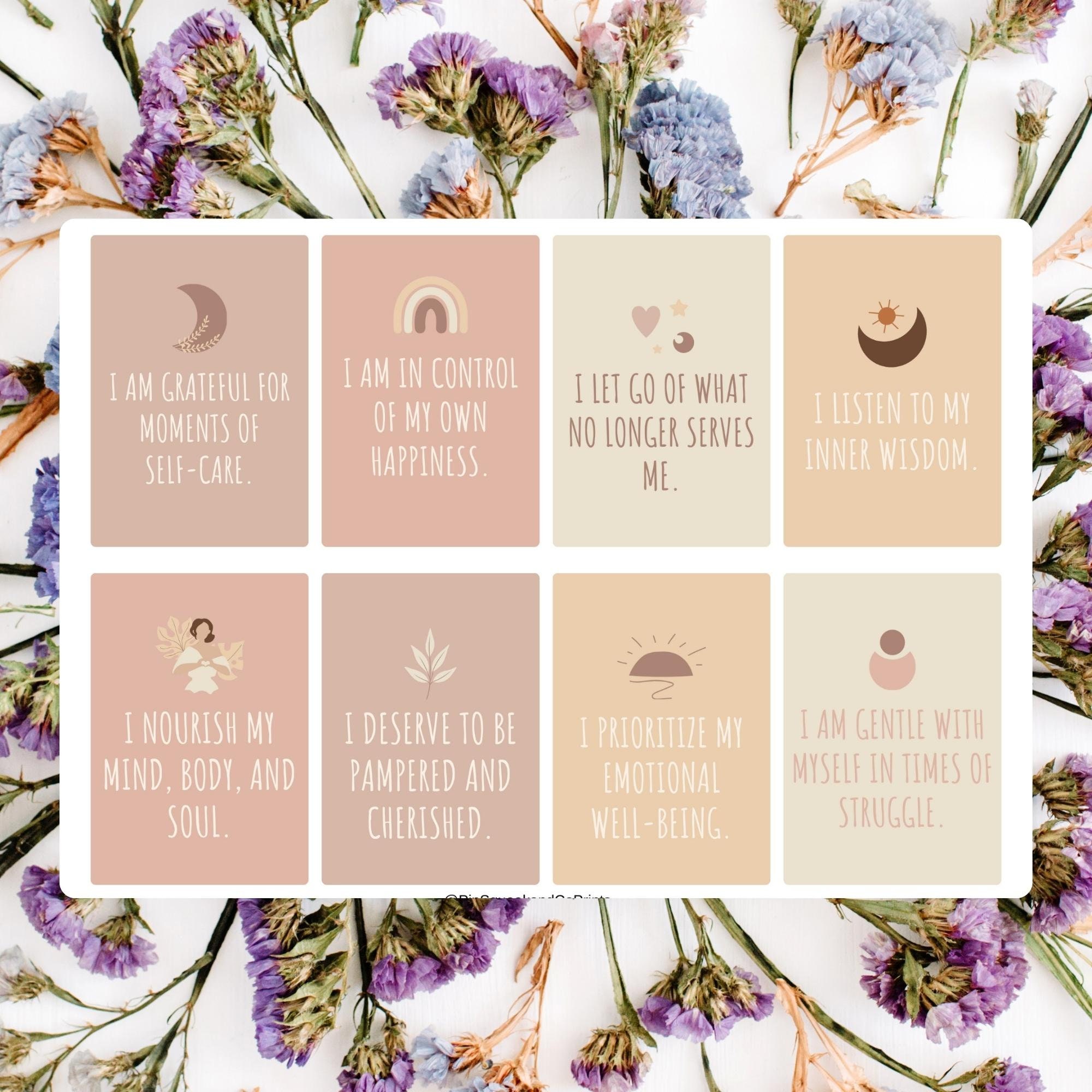 Affirmation Cards, Positive Quote Flash Cards, Affirmations Cards, Self ...