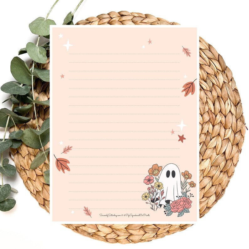 Halloween Notepad, Halloween Printable Notepad, Notepad Printable ...