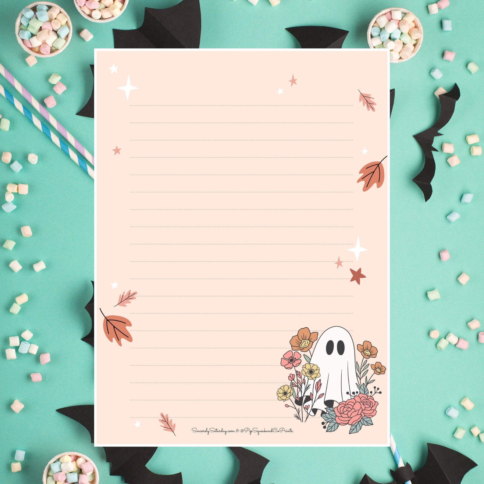 Halloween Notepad, Halloween Printable Notepad, Notepad Printable ...