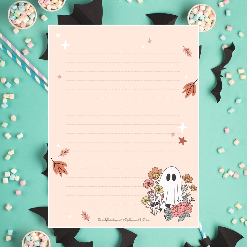 Halloween Notepad, Halloween Printable Notepad, Notepad Printable ...