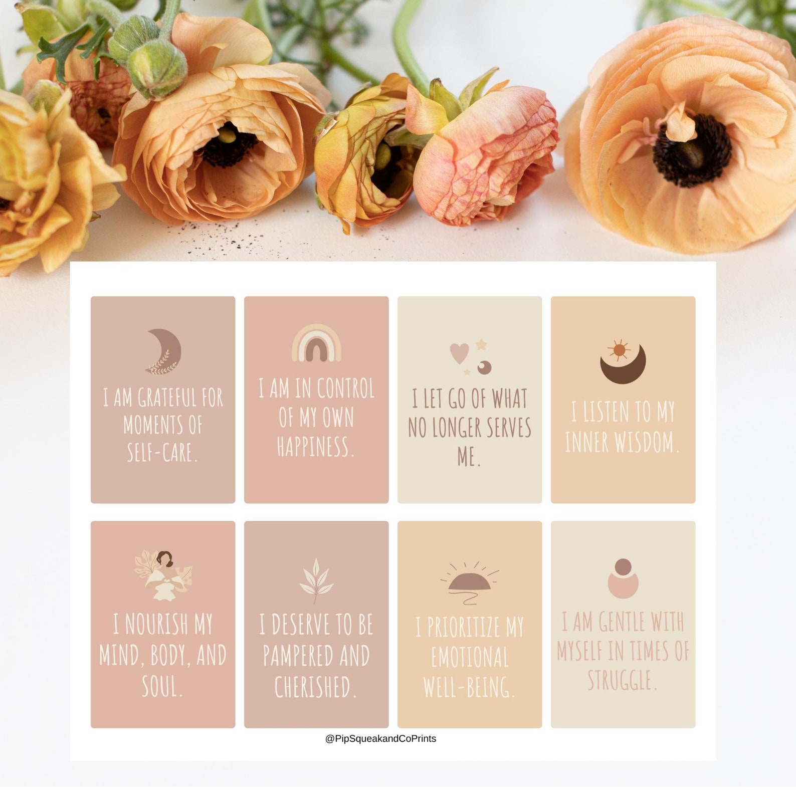 Affirmation Cards, Positive Quote Flash Cards, Affirmations Cards, Self ...