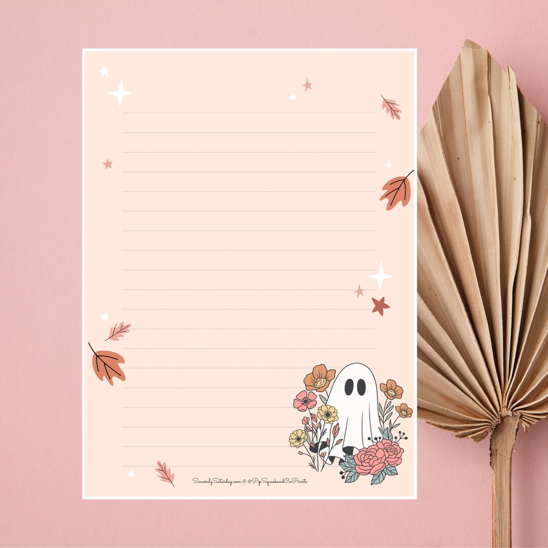 Halloween Notepad, Halloween Printable Notepad, Notepad Printable ...