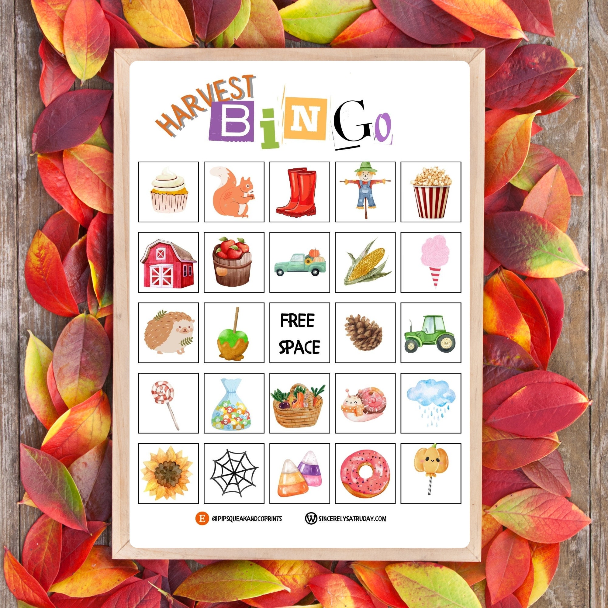 30 Fall Bingo Cards, Autumn Bingo Game, Printable Fall Party Games ...