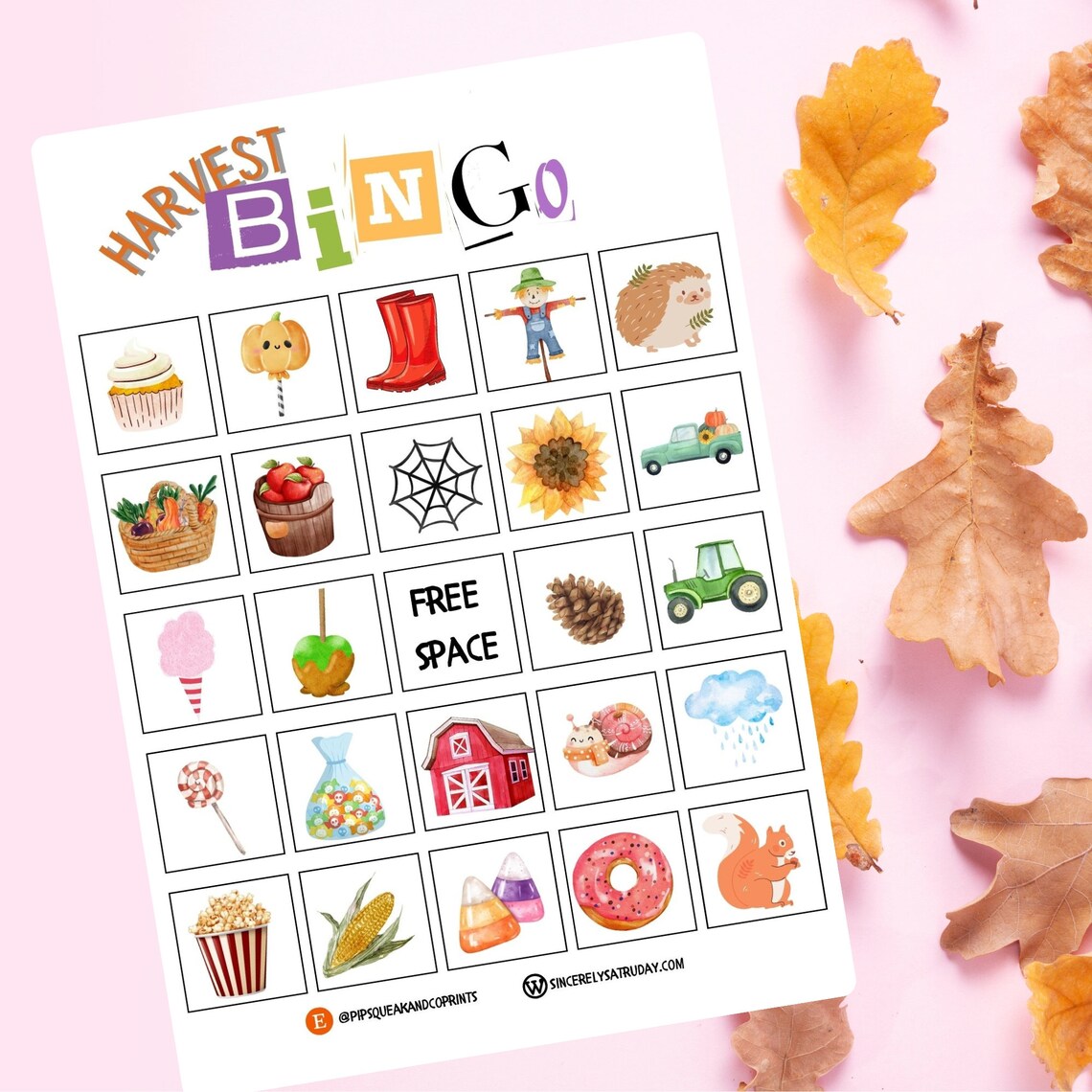 30 Fall Bingo Cards, Autumn Bingo Game, Printable Fall Party Games ...