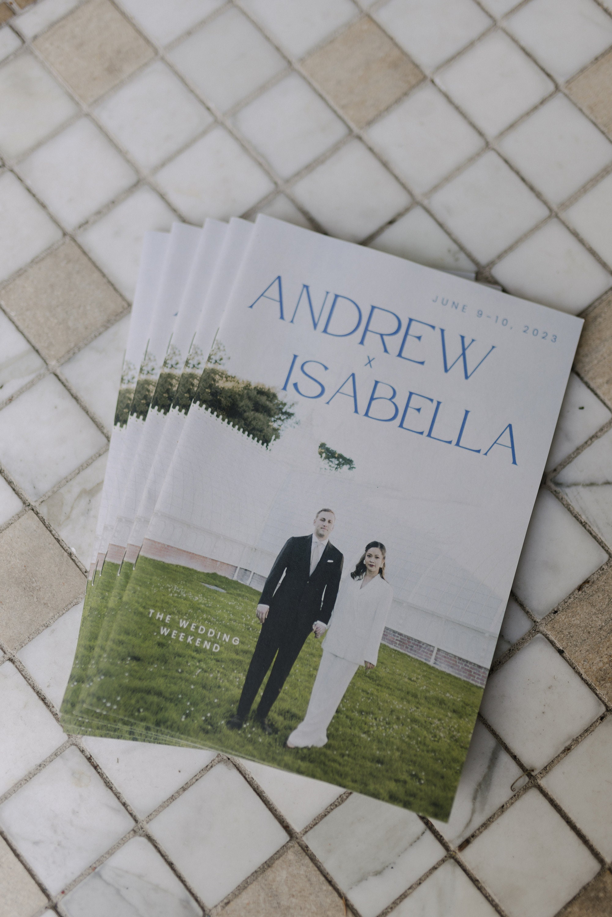 Wedding Welcome Booklet TEMPLATE for Newspaper Club Playbill Inspired ...