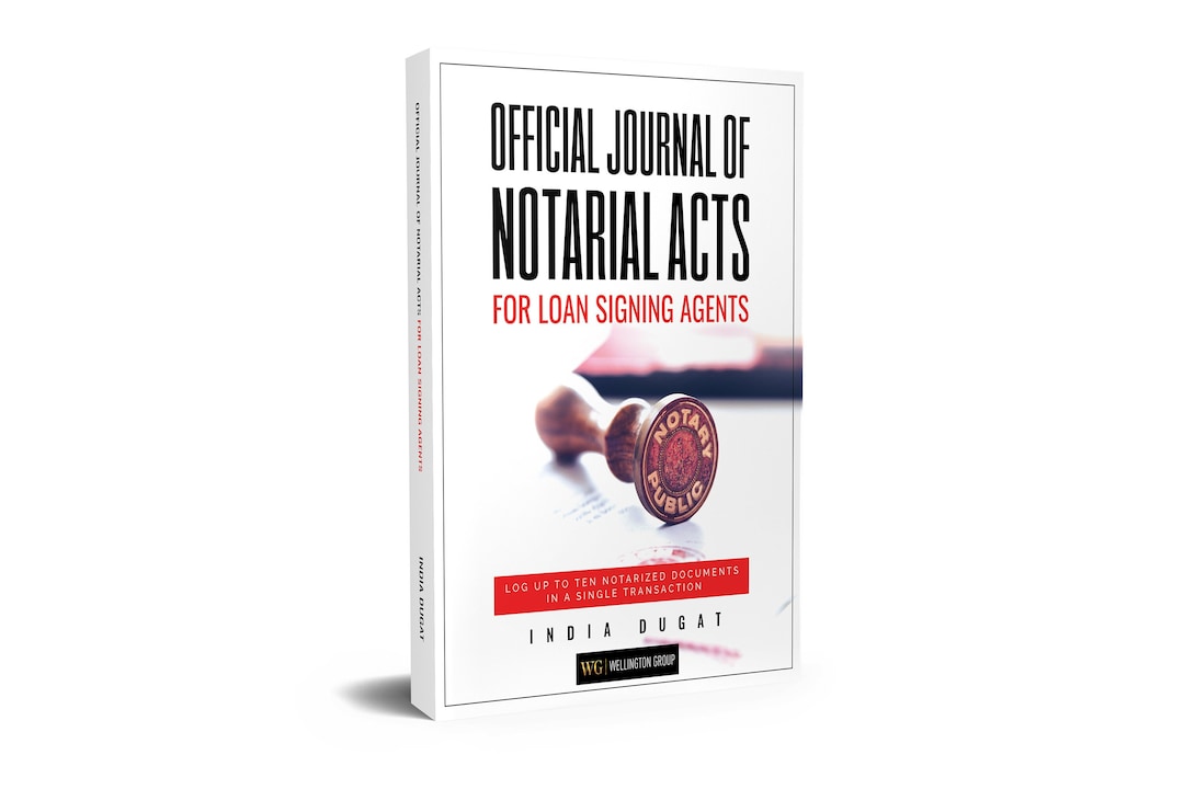 Official Journal of Notarial Acts for Loan Signing Agents - Etsy