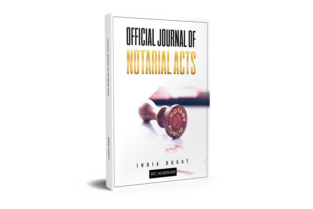 Official Journal of Notarial Acts - Etsy