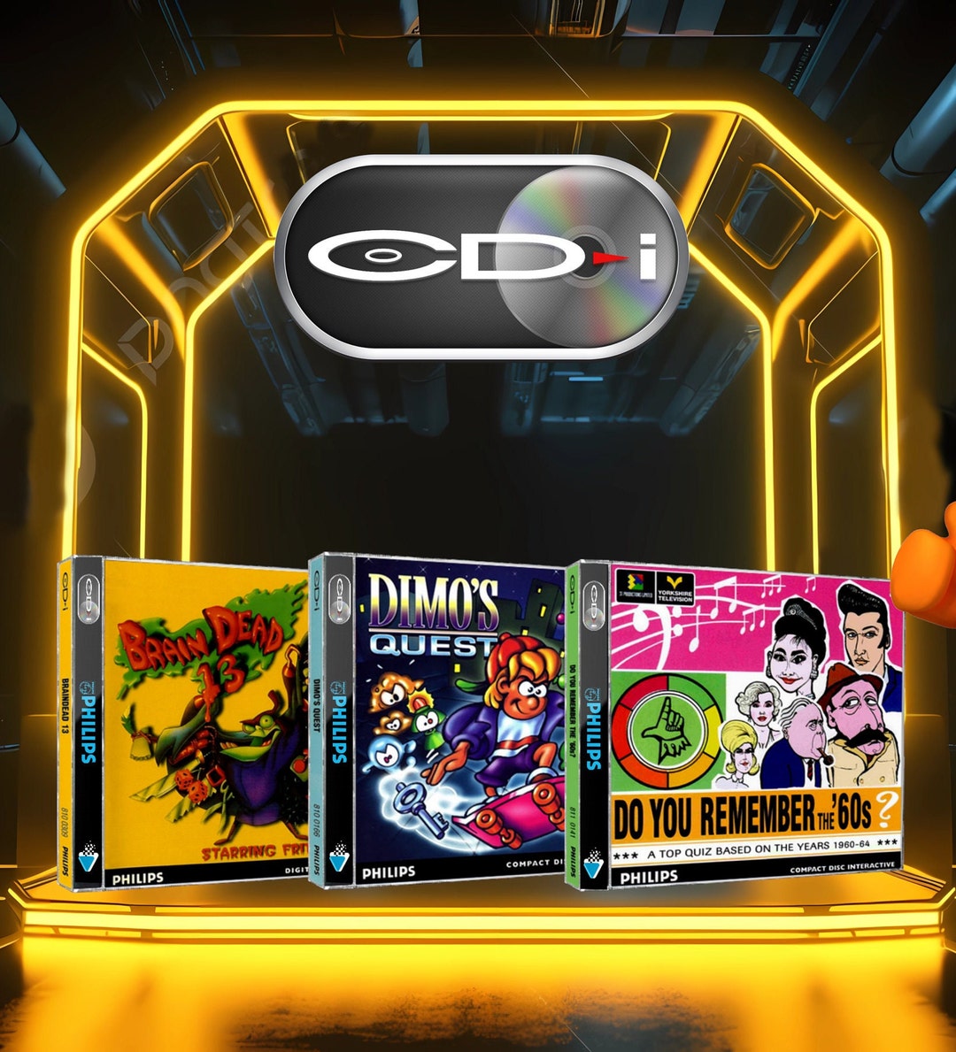 Retro Philips 1991 Cd-i Custom Replacement Reproduction Covers (artwork ...