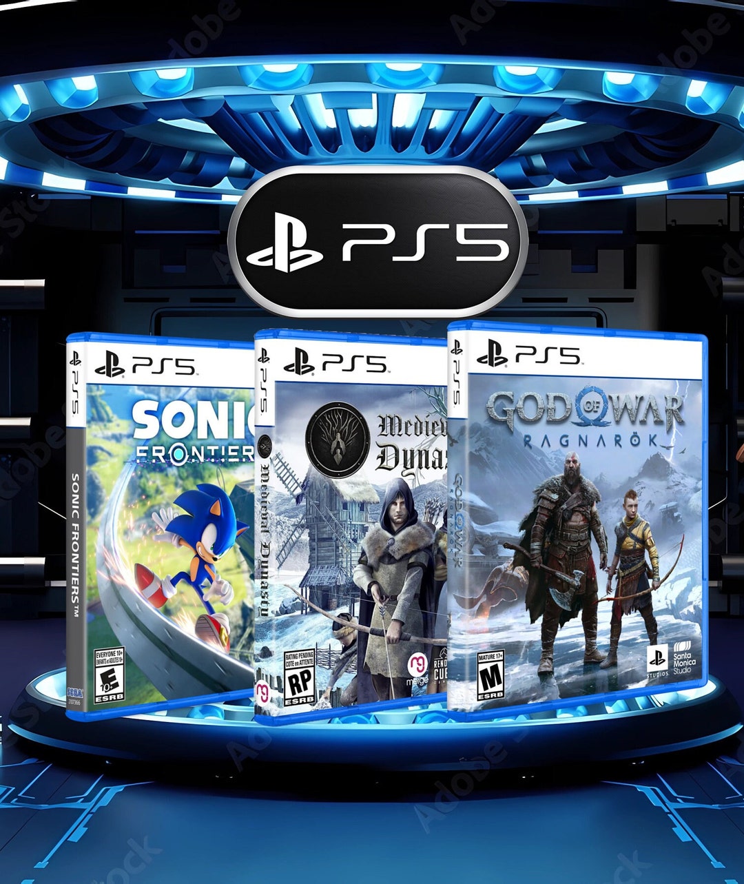 Sony 2020 Playstation 5 PS5 Custom Replacement Reproduction Covers ...