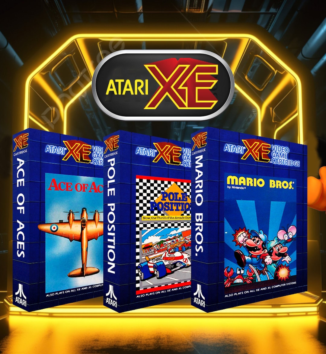 Atari 1987 XE (atari XEGS) Custom Replacement Reproduction Covers ...