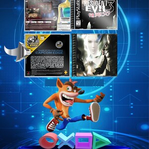 Sony 1994 PlayStation 1 One PS1 Custom Replacement Reproduction Covers ...
