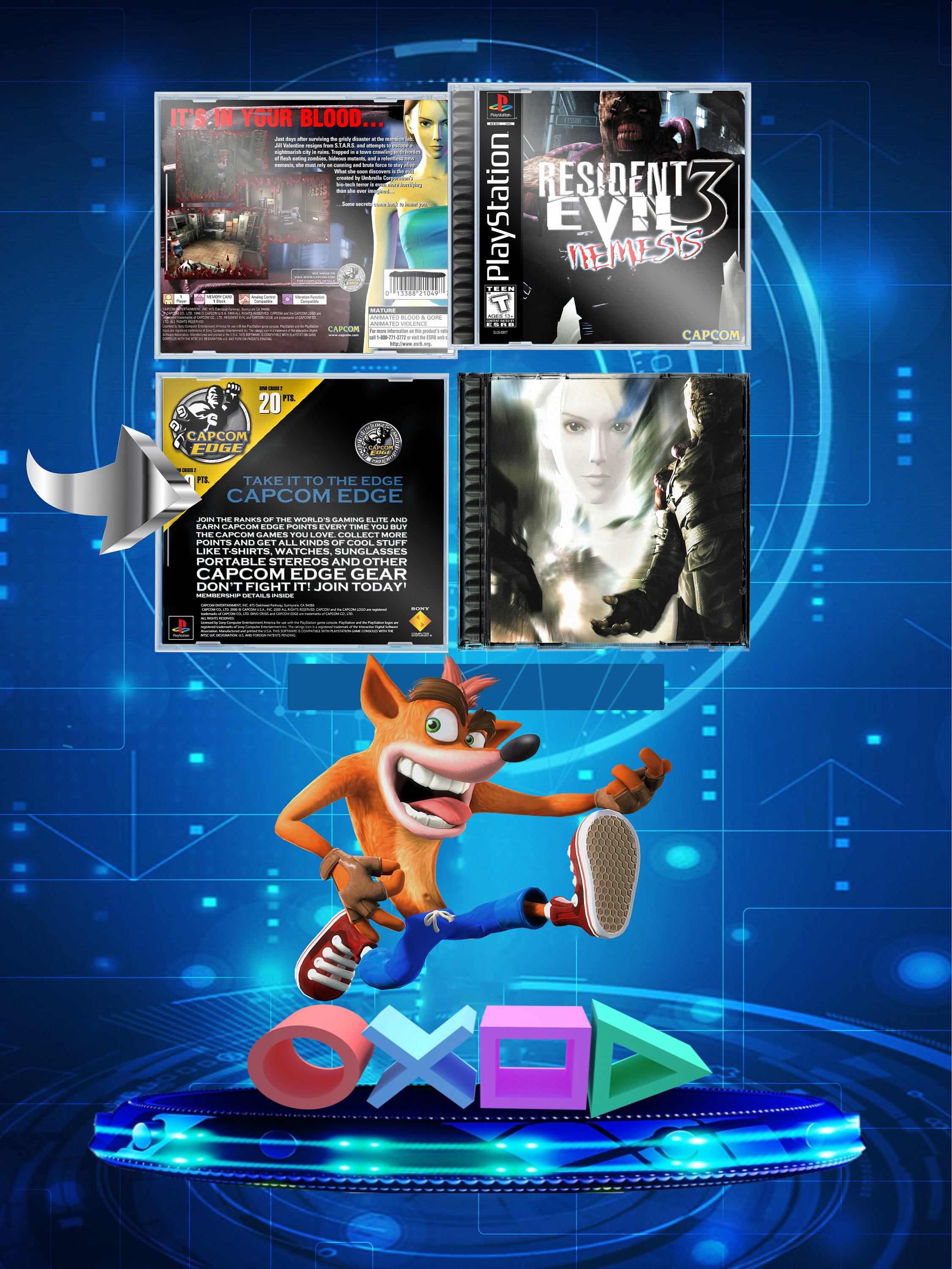 Sony 1994 Playstation 1 One PS1 Custom Replacement Reproduction Covers ...