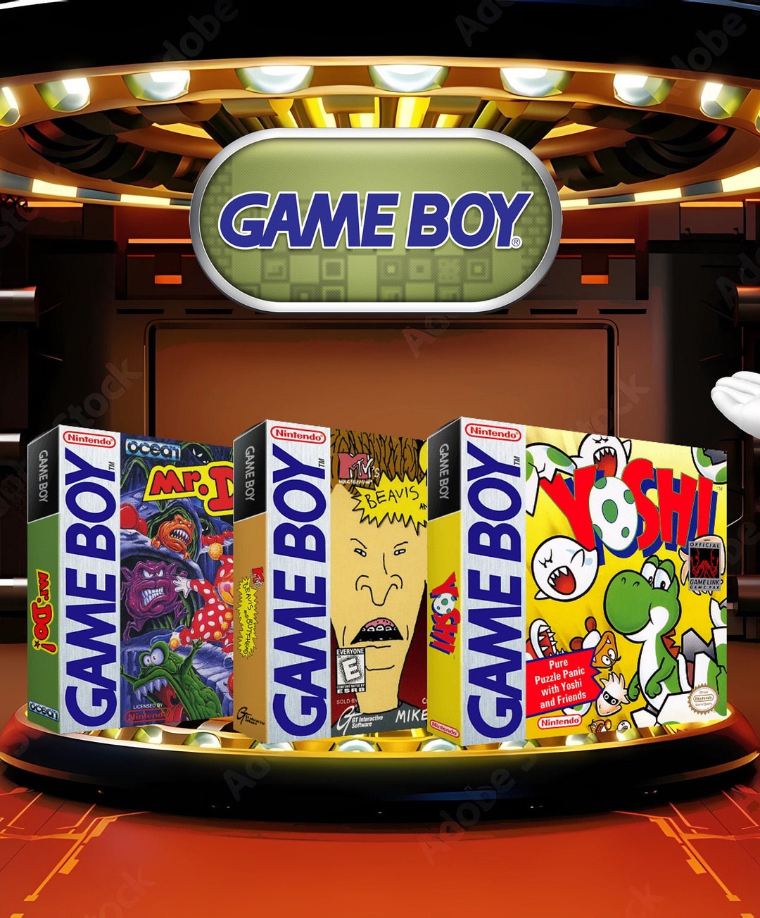 Nintendo (1989) Gameboy (game Boy) Custom Replacement Reproduction ...