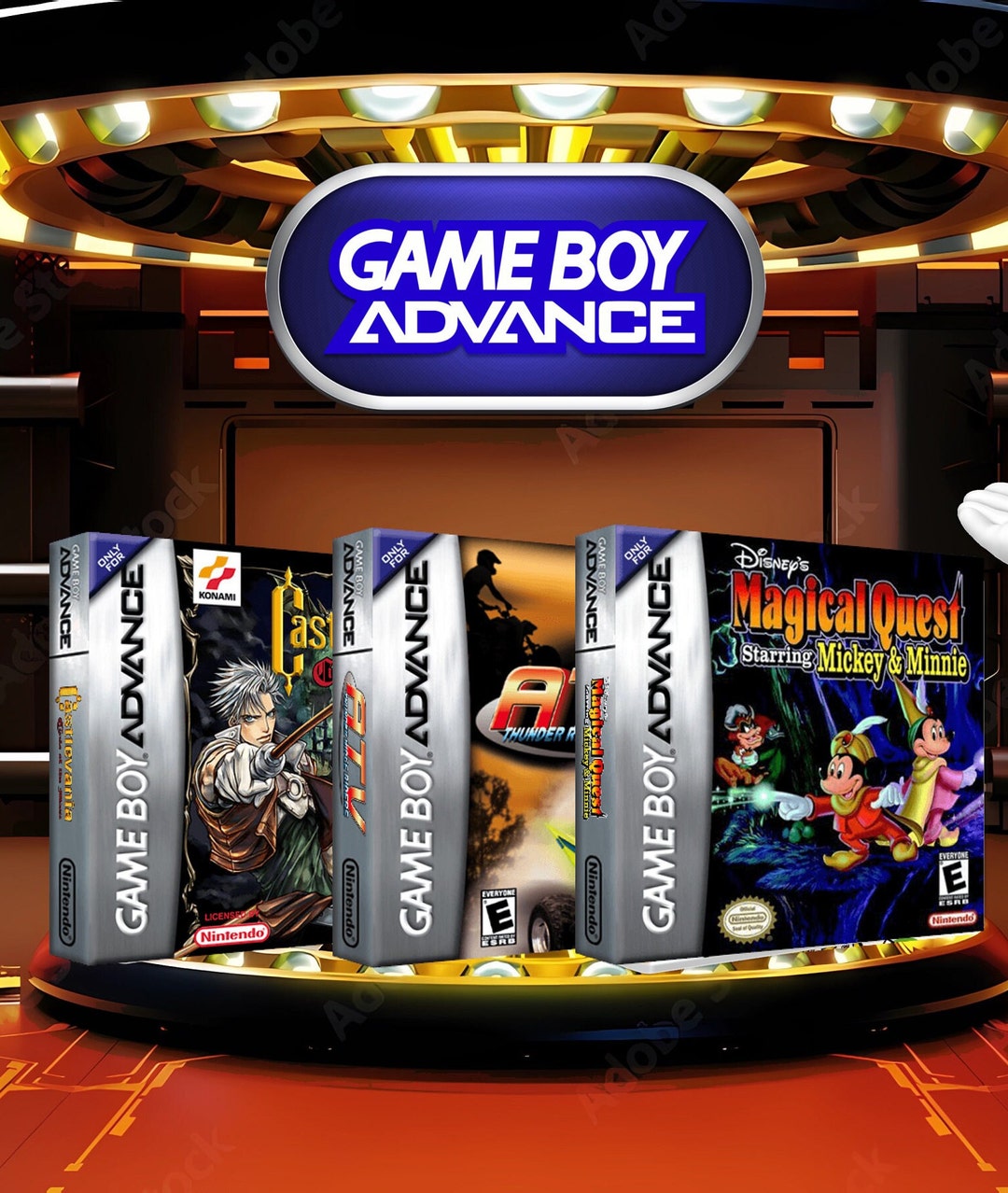 Nintendo (2001) Gameboy Advance (game Boy Advance) Custom Replacement ...