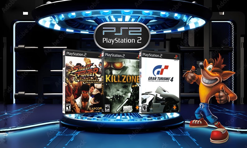 Sony 2000 Playstation 2 PS2 Custom Replacement Reproduction Covers ...