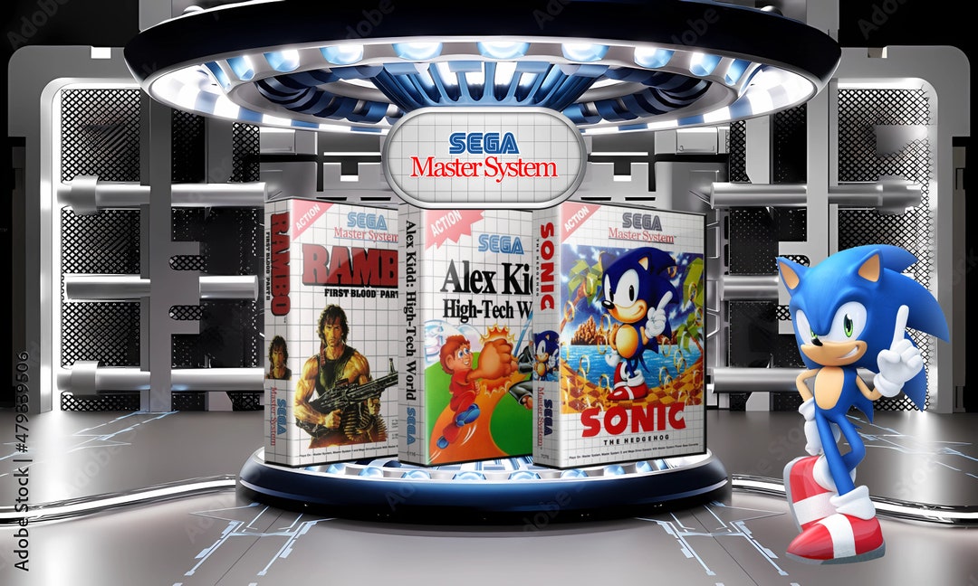 Sega 1985 Master System Custom Replacement Reproduction Covers artwork ...