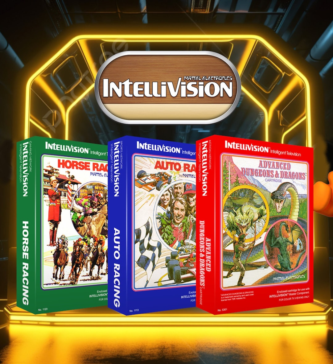 Retro Mattel 1979 Intellivision Custom Replacement Reproduction Covers ...