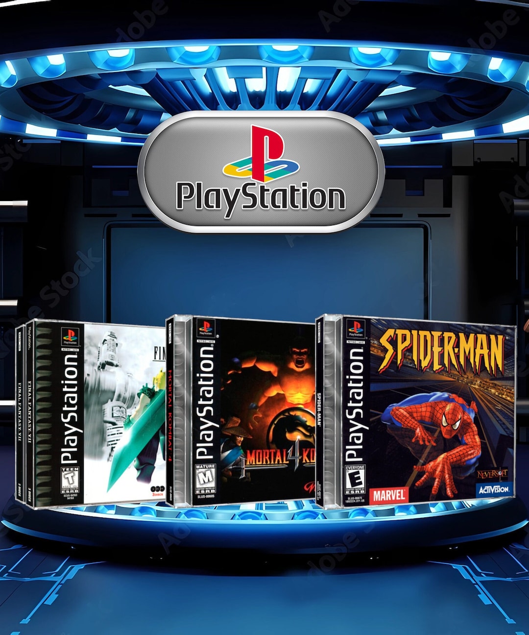 Sony 1994 Playstation 1 One PS1 Custom Replacement Reproduction Covers ...