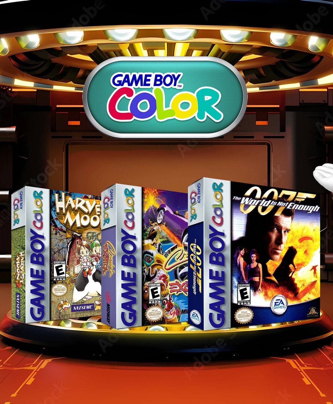 Nintendo 1998 Gameboy game Boy Color Replacement Reproduction Covers ...