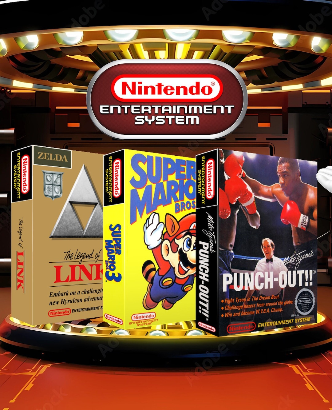 Nintendo 1983 NES (original Nintendo) Custom Replacement Reproduction ...