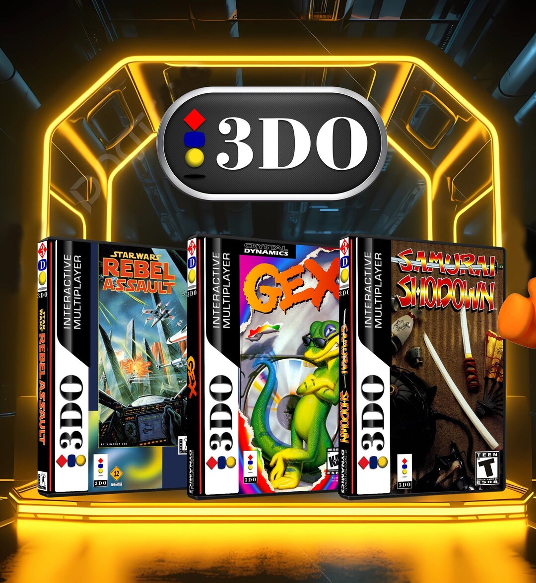 Retro Panasonic 1993 3DO Custom Replacement Reproduction Covers (artwork Only No Game or Case ...