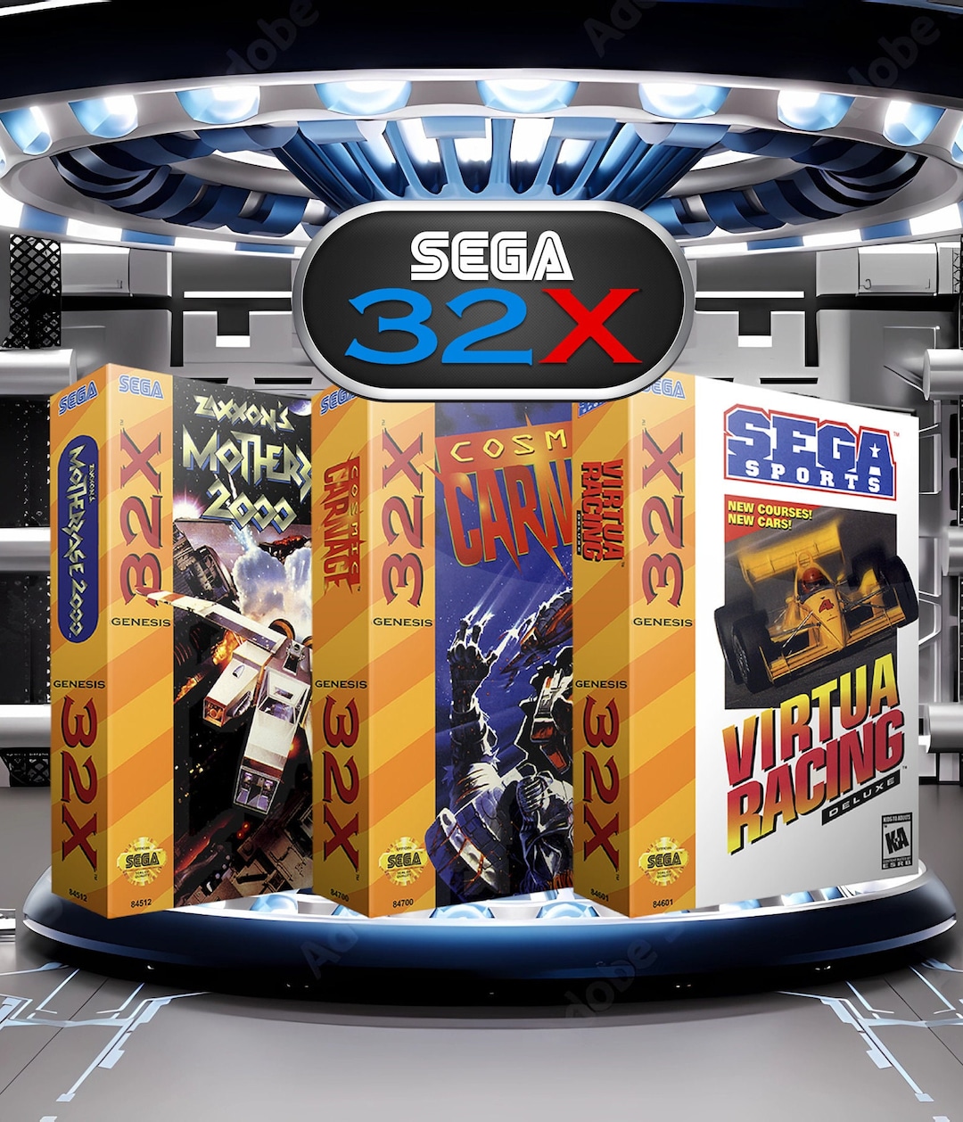 Sega 1994 32X Custom Replacement Reproduction Covers (artwork Only No Game or Case) - Etsy