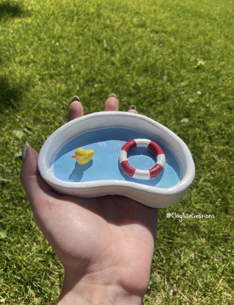 Duck Pool Clay Tray | Handmade - Etsy
