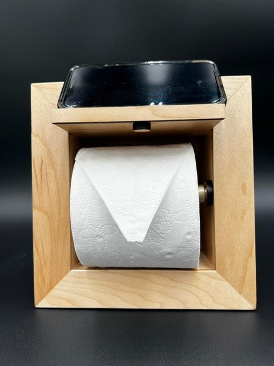 Recessed Toilet Tissue Holder Compartment With Cell Phone Shelf - Etsy