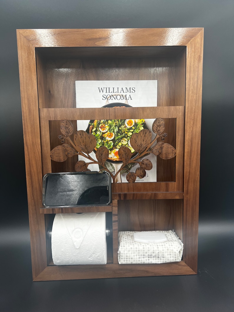 Recessed Toilet Paper Dispenser With Magazine Storage. One or Two Roll ...