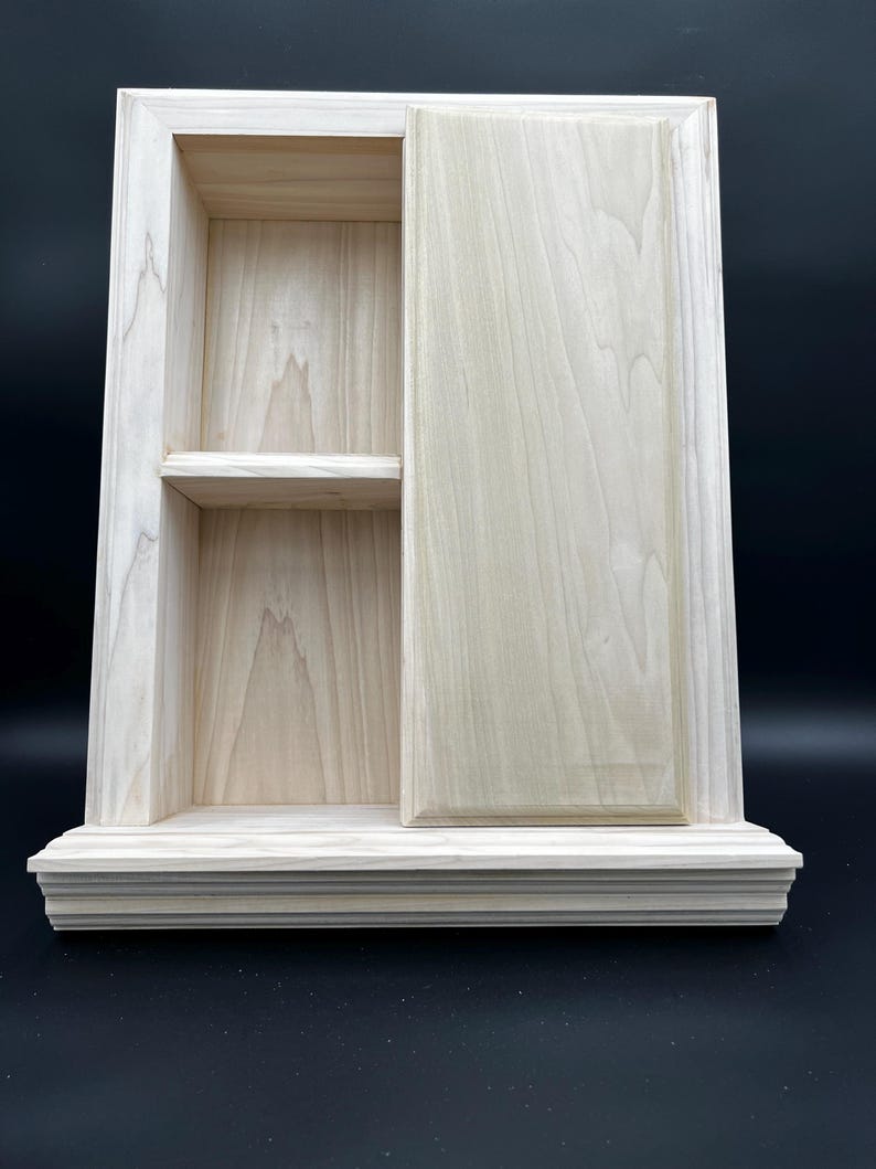 Handcrafted Customizable Wooden Recessed Wall Niche/ Display Nook ...