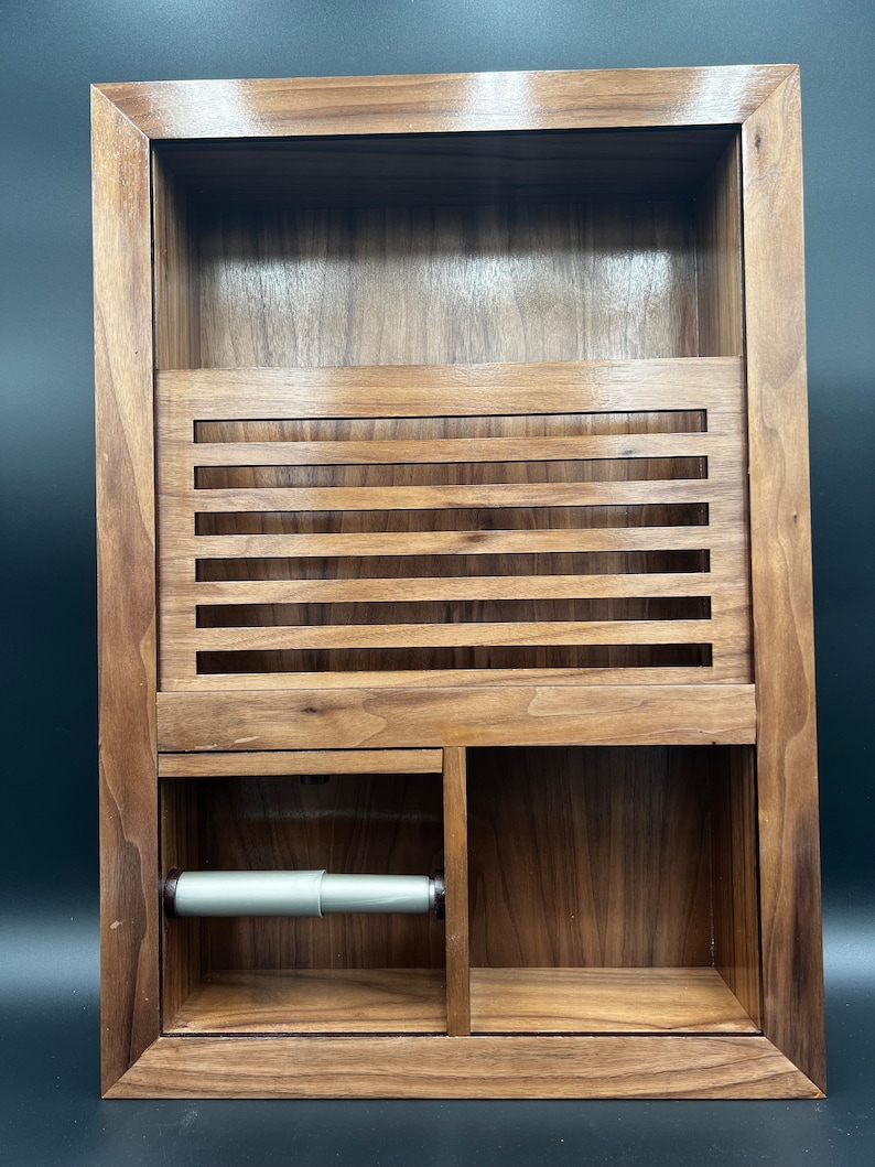 Recessed Toilet Paper Dispenser With Magazine Storage. One or Two Roll ...