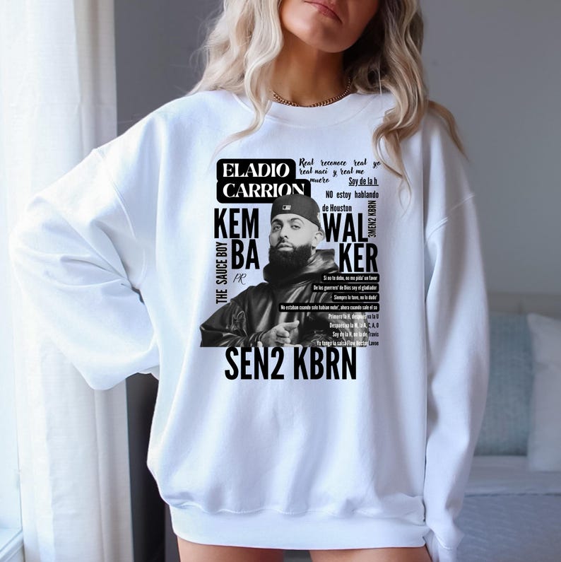 Eladio Carrión Shirt,sen2 KBRN Cloth,sauce Boy, Eladio Shirt,eladio ...