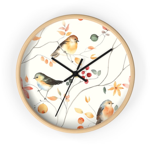 Birds Wall Clock - Etsy