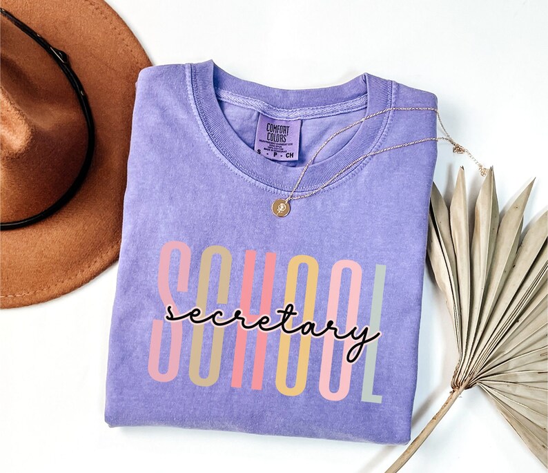 School Secretary Shirt, Secretary Gift for Women, School Staff Shirt ...
