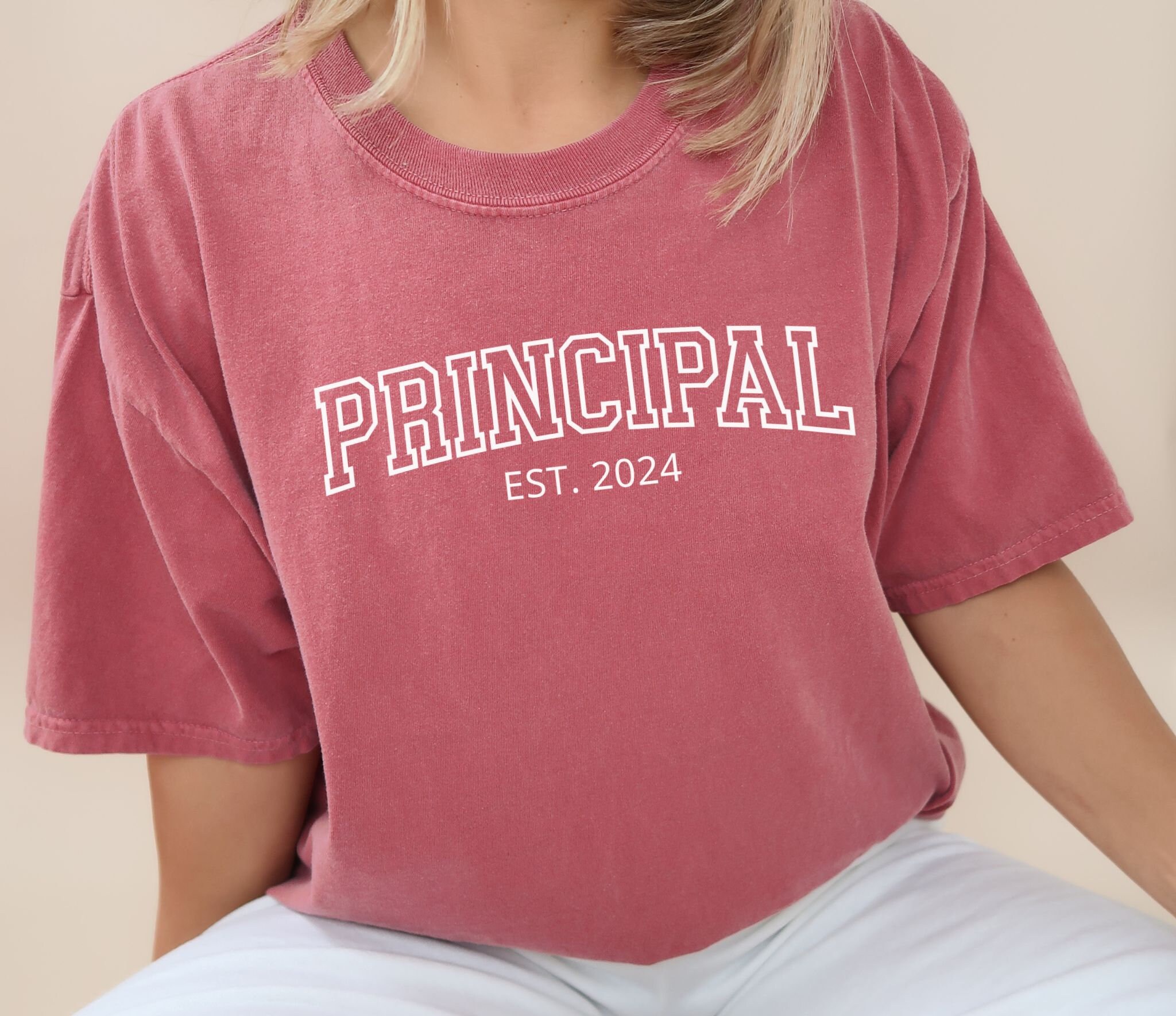 Principal Shirt, Comfort Colors, Custom Principal Shirt, Principal ...