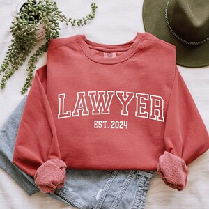 Law Graduation Gift, New Lawyer Gift, Custom Lawyer Sweatshirt, Lawyer ...