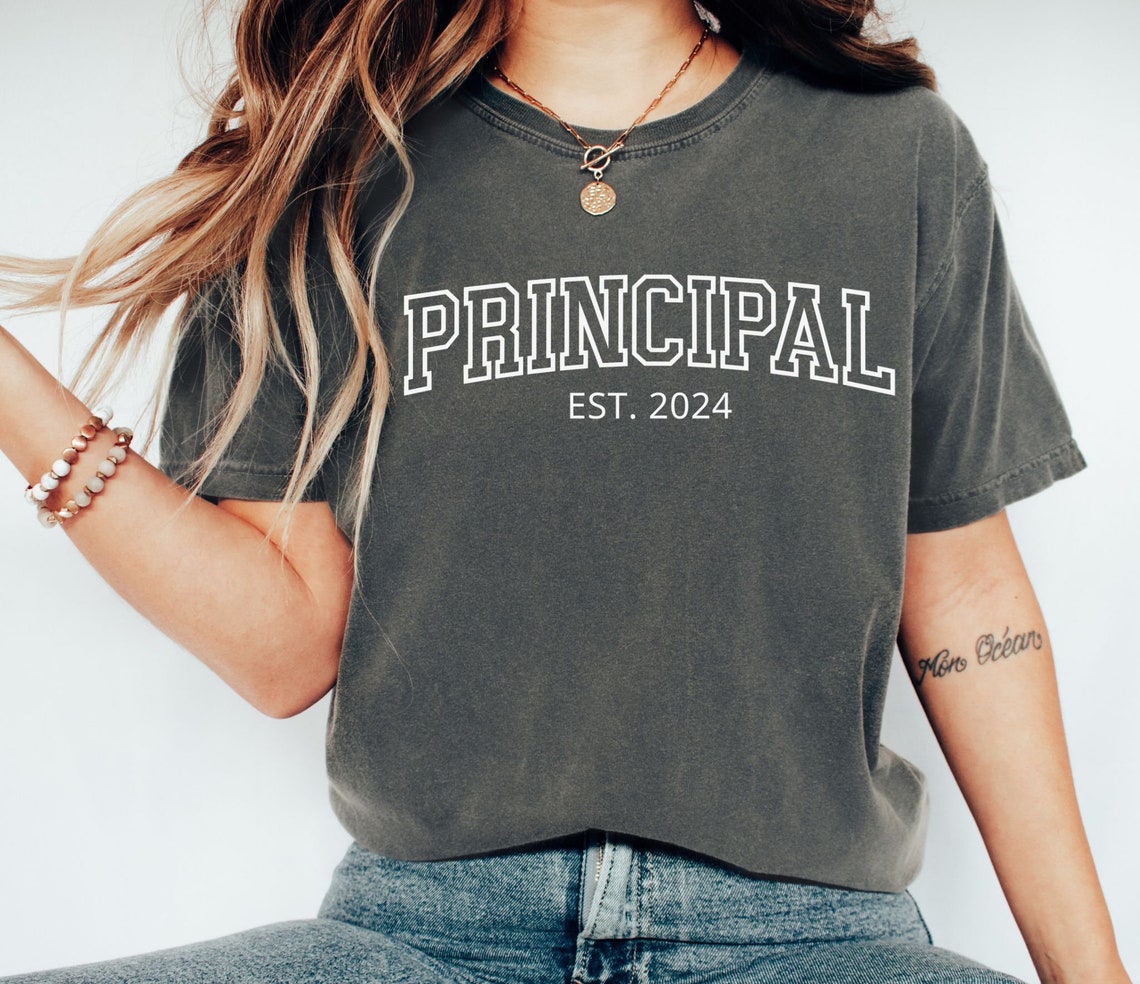 Principal Shirt, Comfort Colors, Custom Principal Shirt, Principal ...