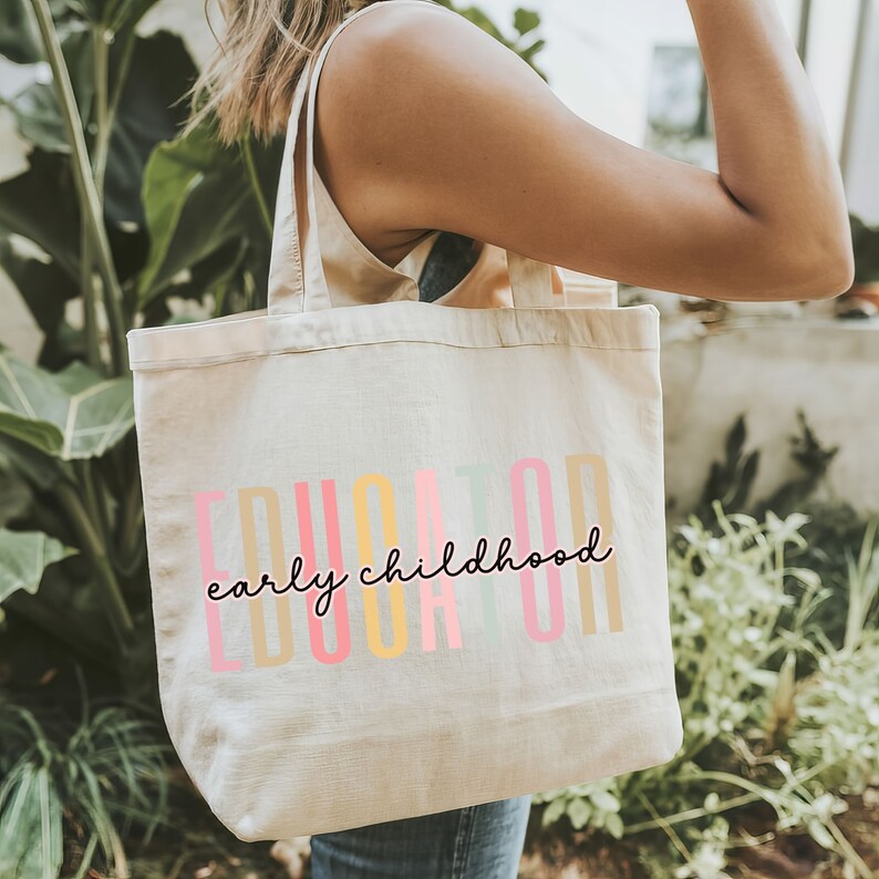 Early Childhood Educator Tote Bag, End of Year Gift, ECE Tote Bag ...