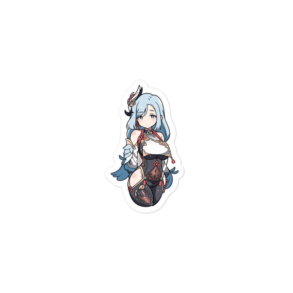 Cute Shenhe Sticker Genshin Impact Inazuma Chibi - Etsy