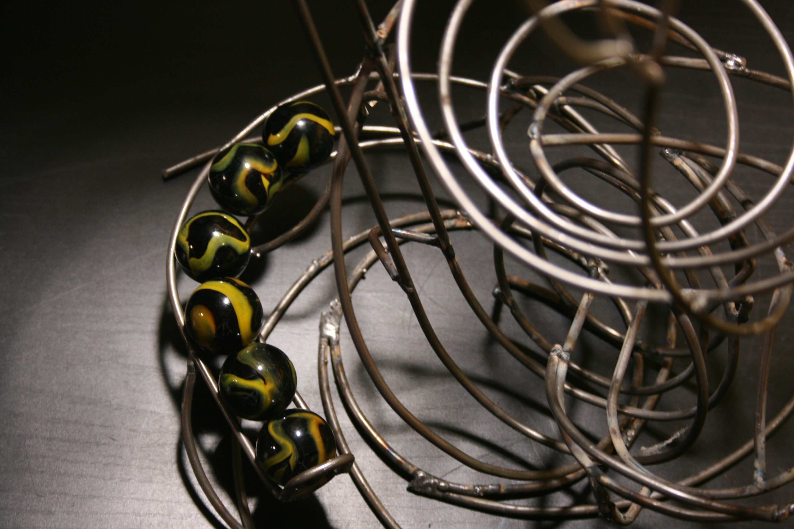 Hand Welded Metal Medium Sized Marble Run, Thick Steel Rolling Ball ...