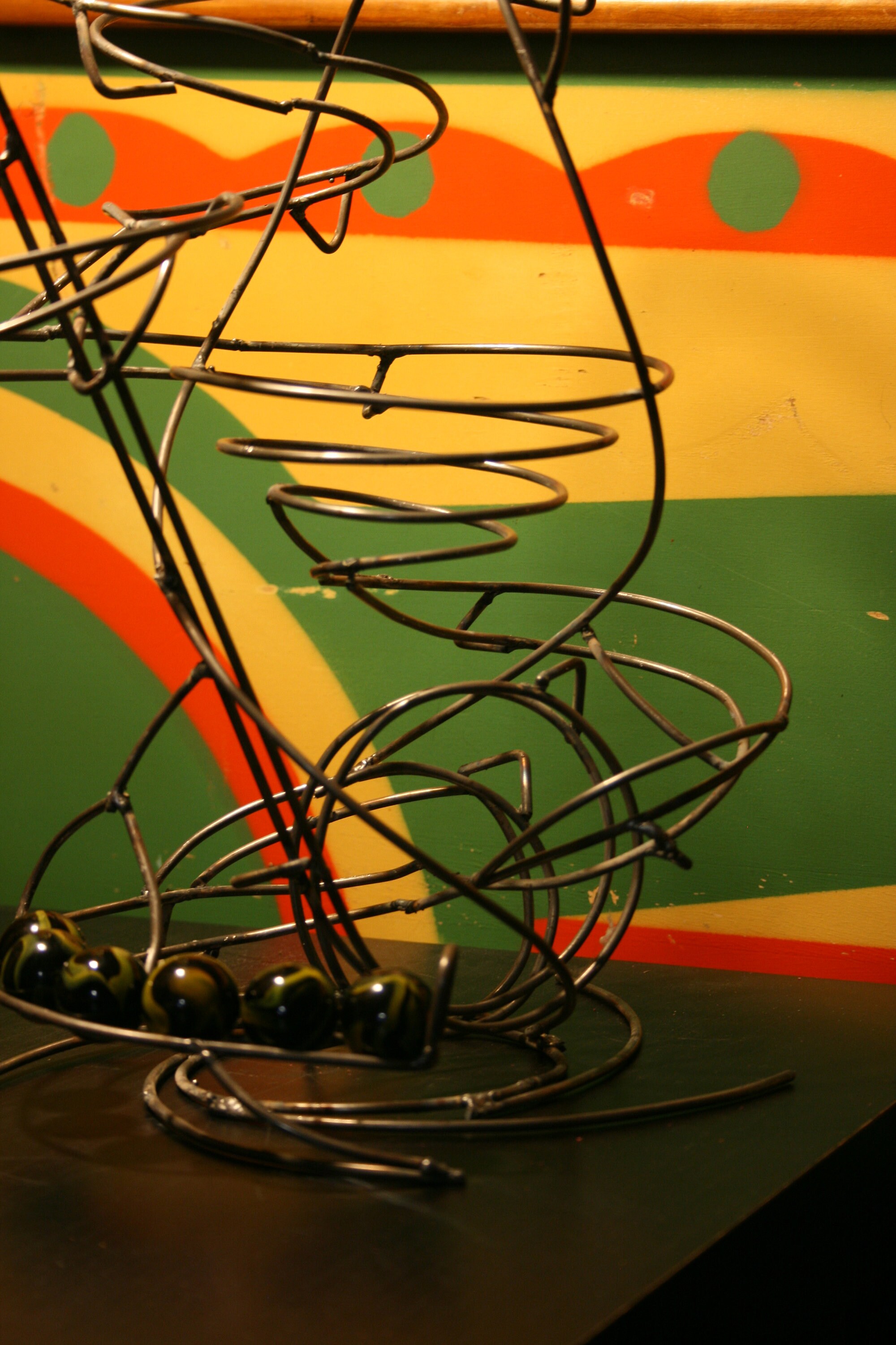 Hand Welded Metal Medium Sized Marble Run, Thick Steel Rolling Ball ...