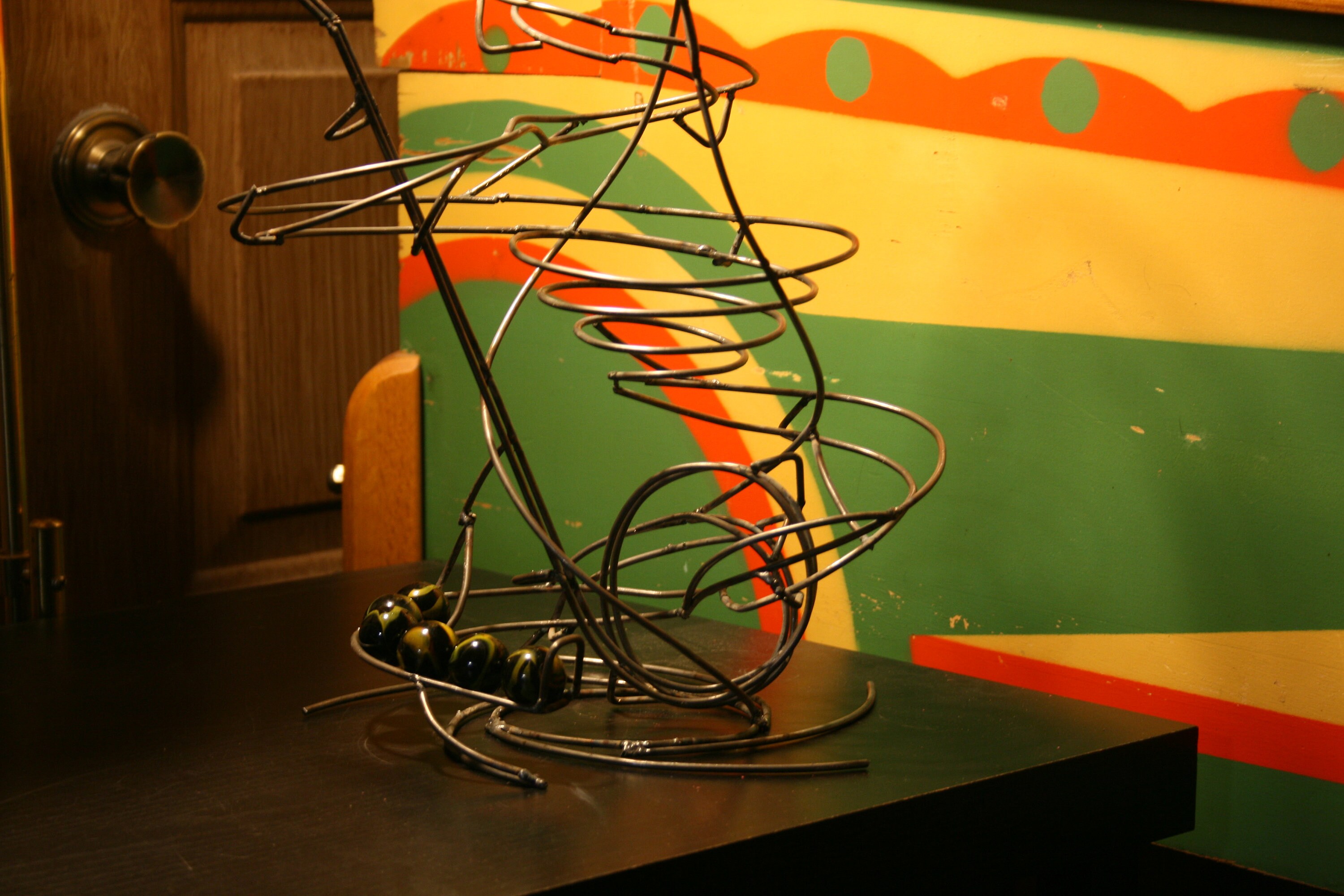 Hand Welded Metal Medium Sized Marble Run, Thick Steel Rolling Ball ...