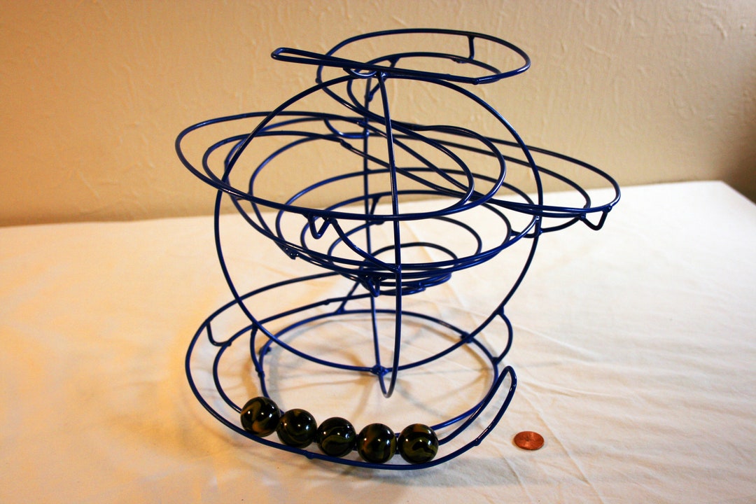 Metal Marble Run, Hand Welded Rolling Ball Sculpture - Etsy