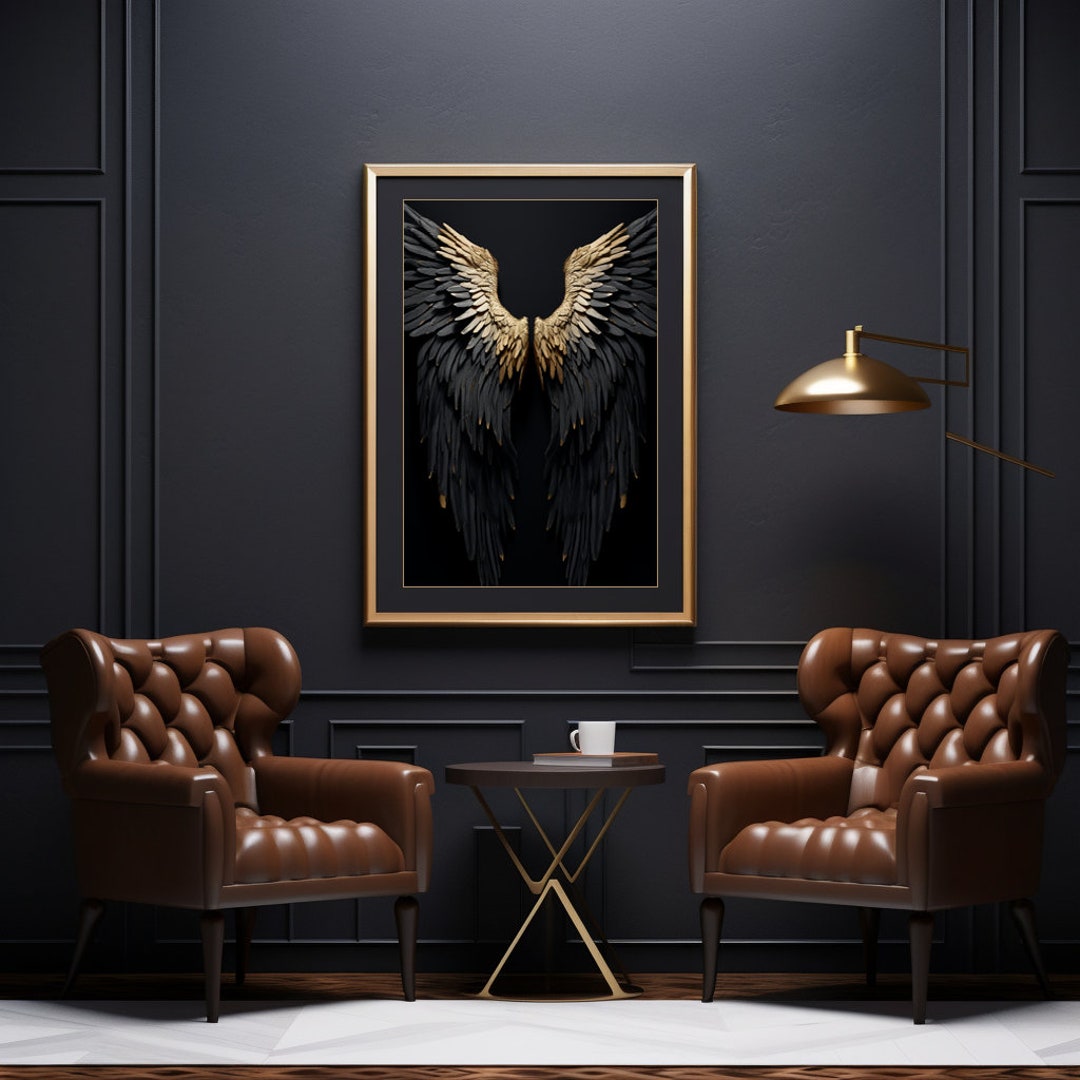 Fallen Angel Wings, DIGITAL Prints, Wall Art, Large Prints, Poster ...