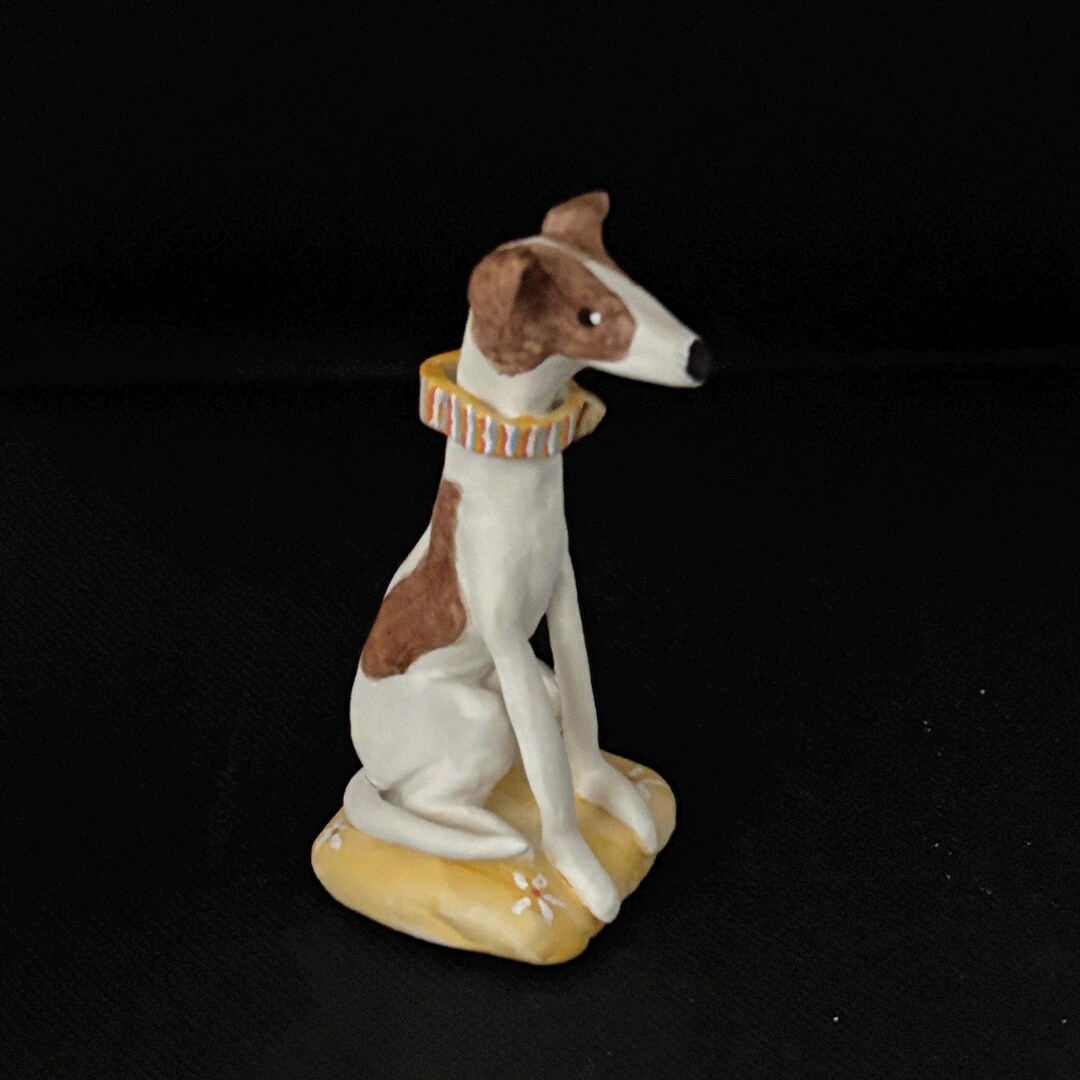 Whippet Porcelain Sculpture, Sighthound Greyhound Lurcher Podenco Galgo ...