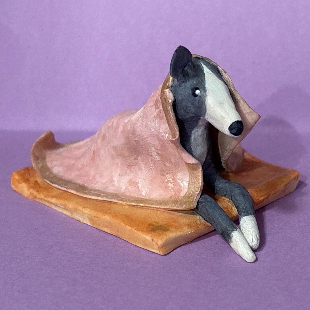 Porcelain Whippet Sculpture, Sighthound, Greyhound, Lurcher, Podenco ...