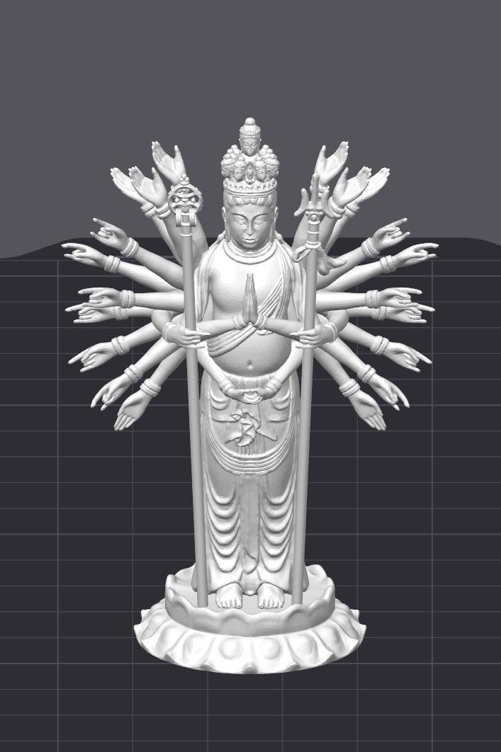 Senju Kannon Sahasrabhuja STL 3D Printer File Thousand Armed Buddhist ...