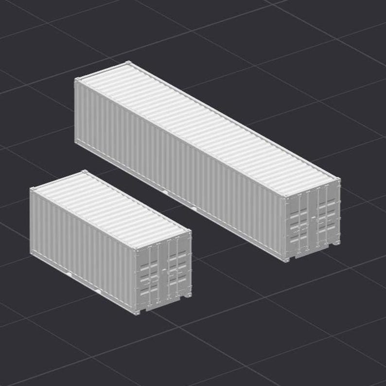 Shipping Cargo Container Conex STL 3D Printer File - Etsy