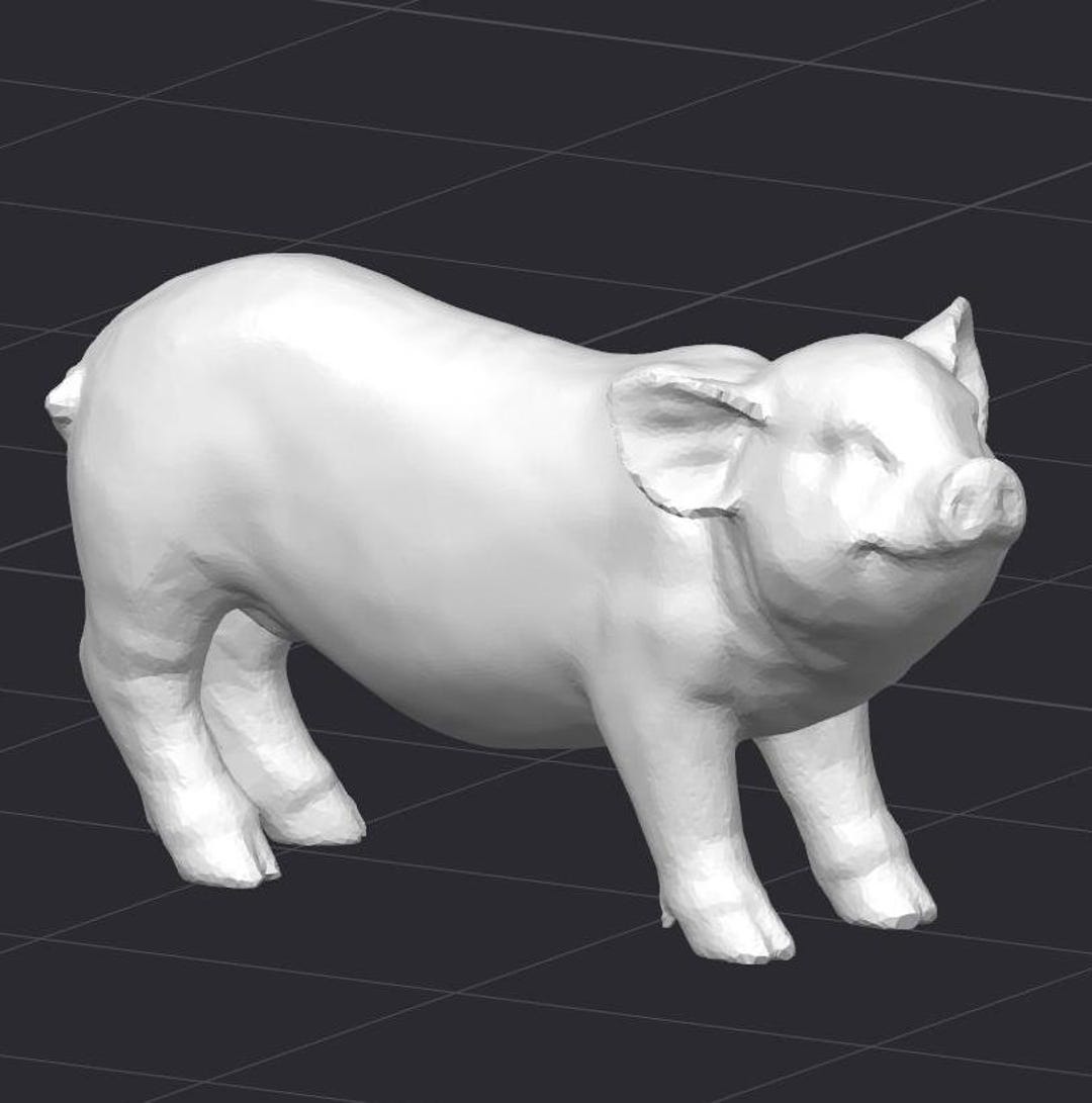 Pig Sow Hog Farm Animal STL 3D Printer File - Etsy